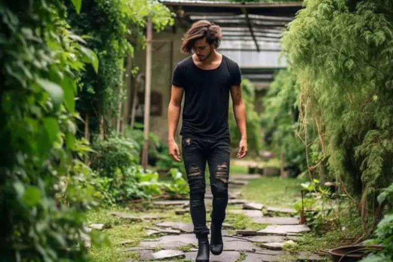Trendy Fashion Tips: What to Wear with Black Ripped Jeans for Men?
